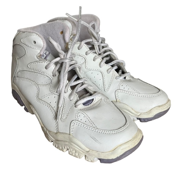 Pony | Shoes | Vtg Y2k Pony High Top Sneakers Cream White Purple ...